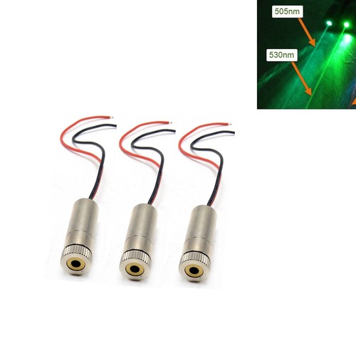 3pcs Green 505nm 10mw Focusable Dot Laser Diode Module driver 3-5V ...