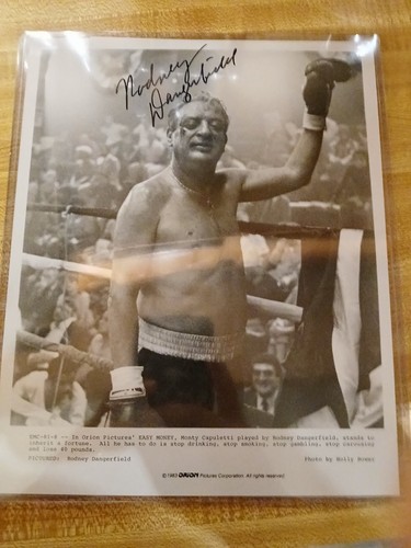 Vintage Hand Signed Autograph Rodney Dangerfield Black And White Photo ...