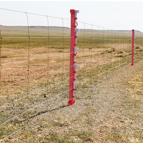 4ft Woven Wire Fence Stretcher Bar with 5 Wedges, Heavy Duty Steel ...