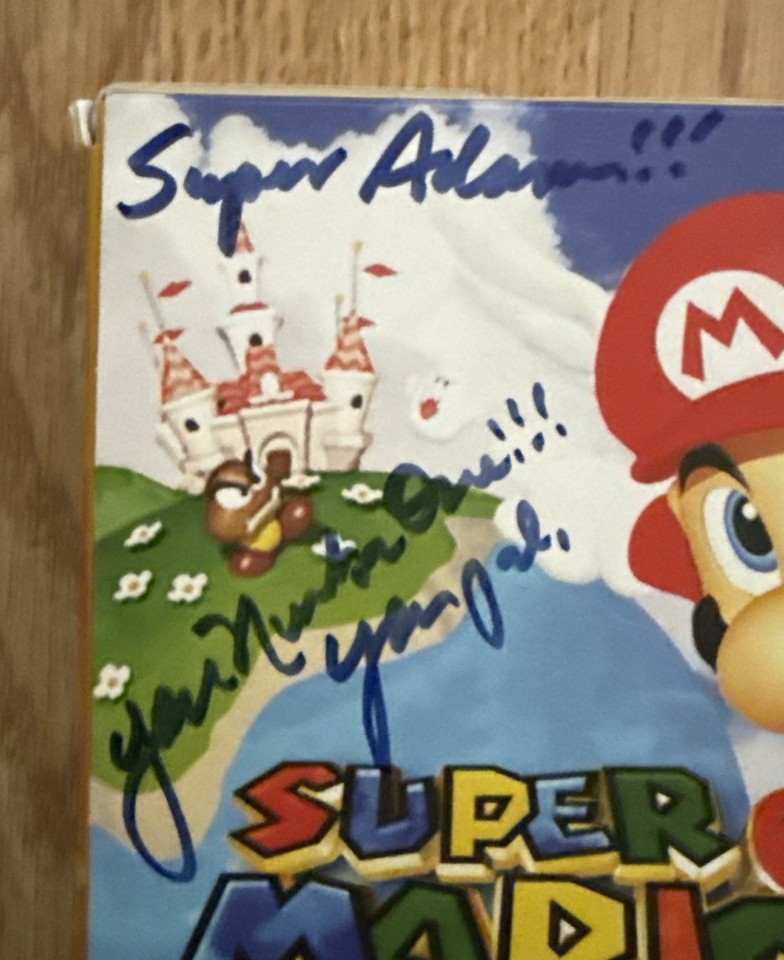 Charles Martinet Signed Super Mario 64 Nintendo JSA Coa Autographed ...