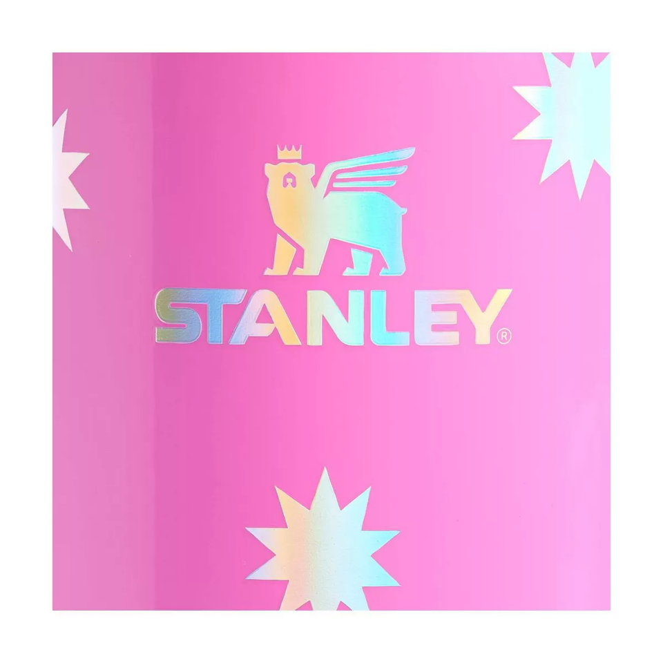 Stanley Popsicle Pink Starburst 40 oz Stainless H2.0 Flowstate Quencher ...