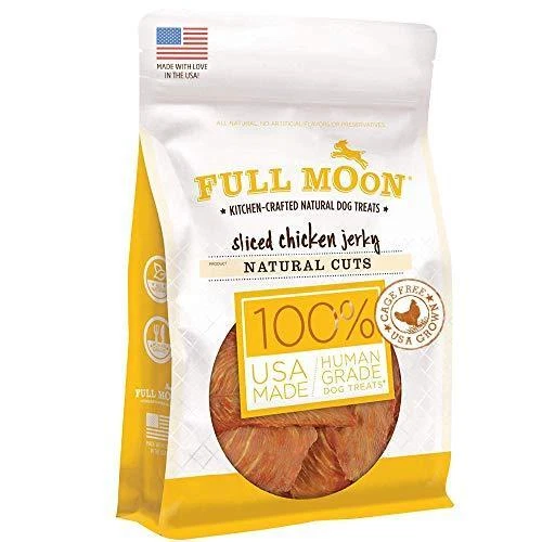 FULL MOON Chicken Jerky Human-Grade Dog Treats, 12-oz Bag