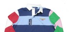 Polo Sport Ralph Lauren Blue Multi Stripe Colorblock Classic Rugby Polo ...