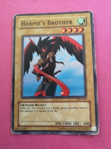 Harpie's Brother Yu-Gi-Oh Card Anglais Psv-049 | eBay