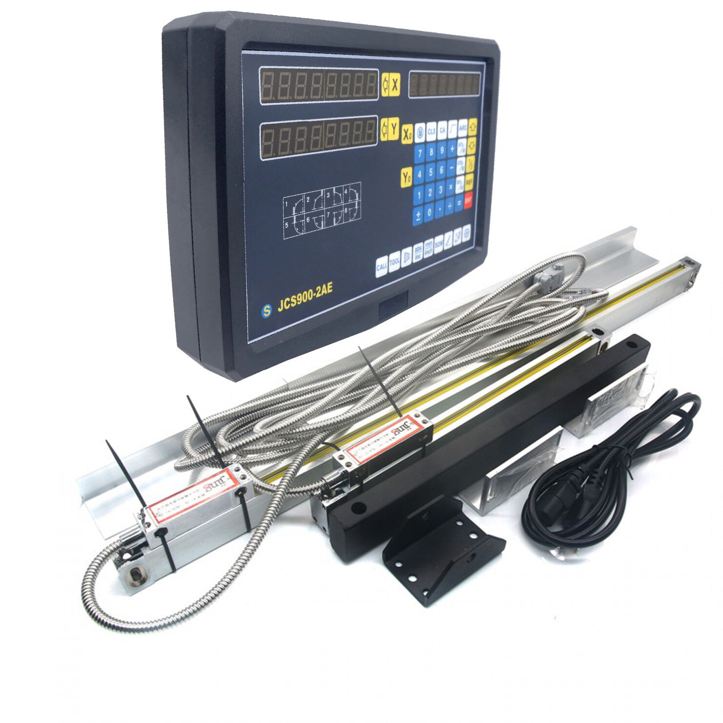 DRO 2/3 Axis Digital Readout Display with 2/3pc TTL Linear Scale for ...