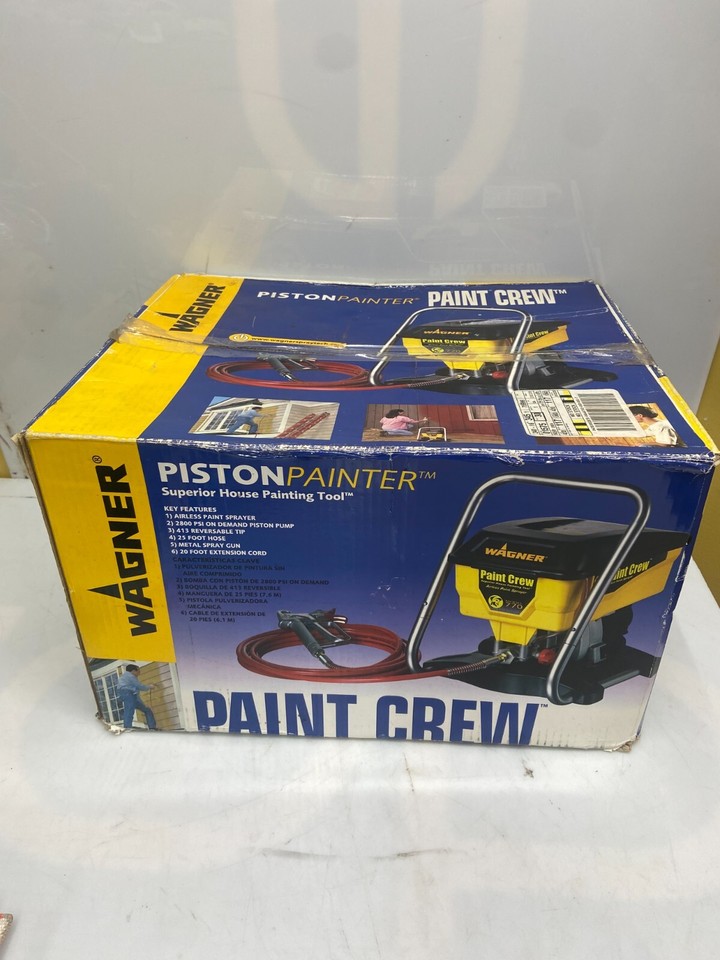 WAGNER Paint Crew Airless Paint Sprayer (Model 770) 2800 PSI NEW | eBay