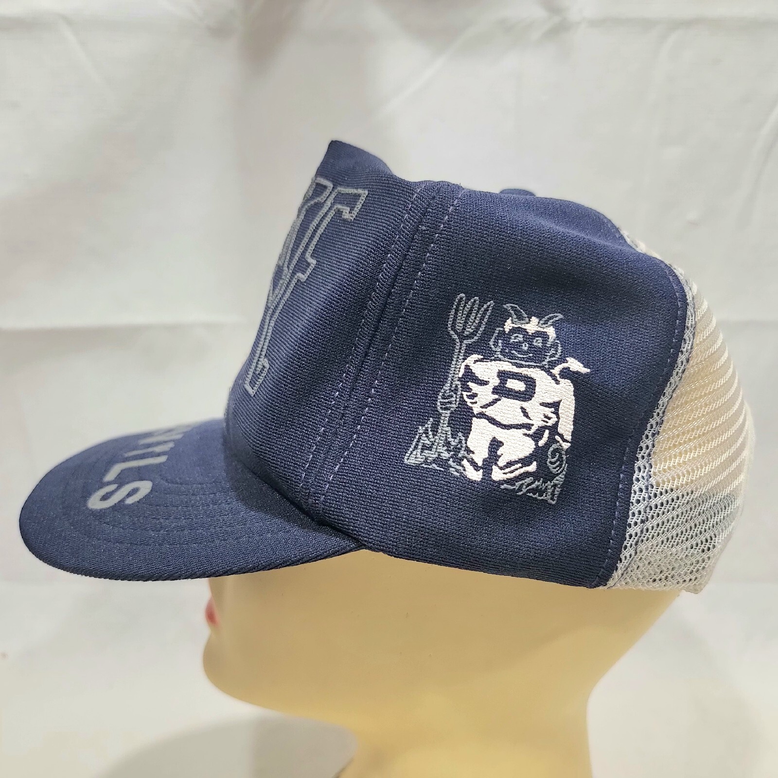 Vintage Blue Devil Baseball Hat Ball Cap Adjustable S… - Gem