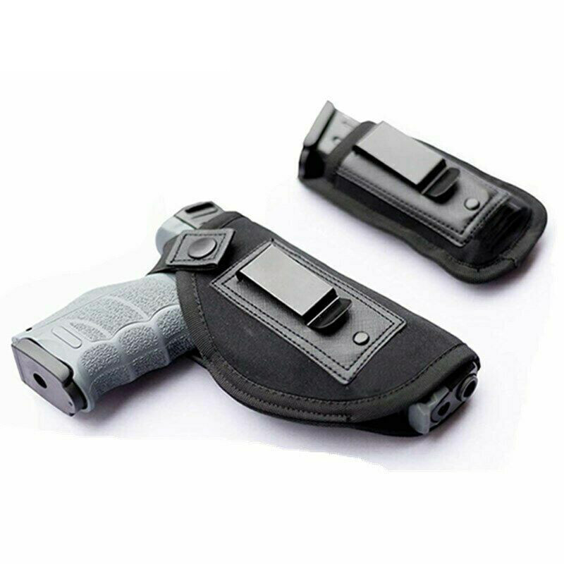 Universal IWB Belt Handgun Holster with Extra Magazine Pouch for ...