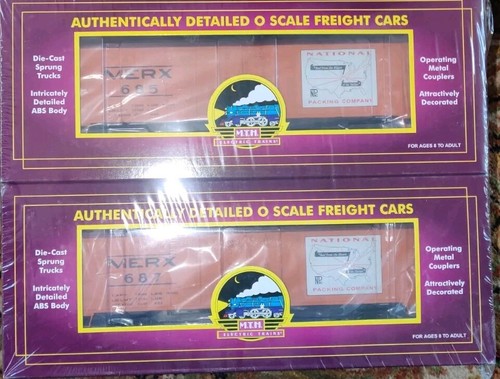MTH 20-94082 National Packing Co. MERX 40' Steel Side Reefer Cars ...