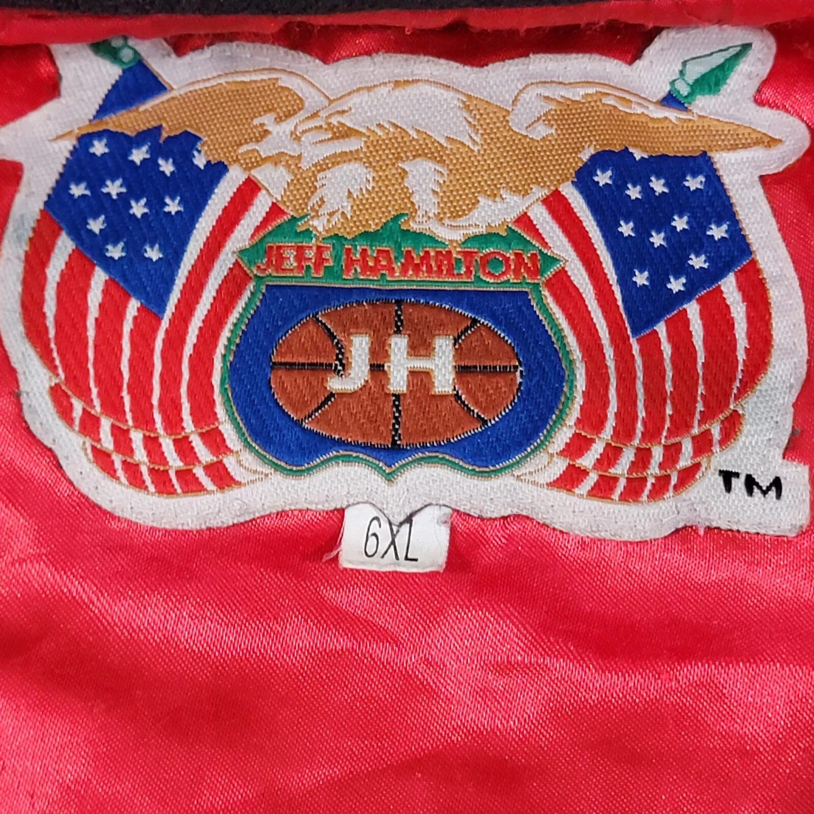 NBA ABA Patches Vintage Jeff Hamilton Basketball Jacket - Chenille ...
