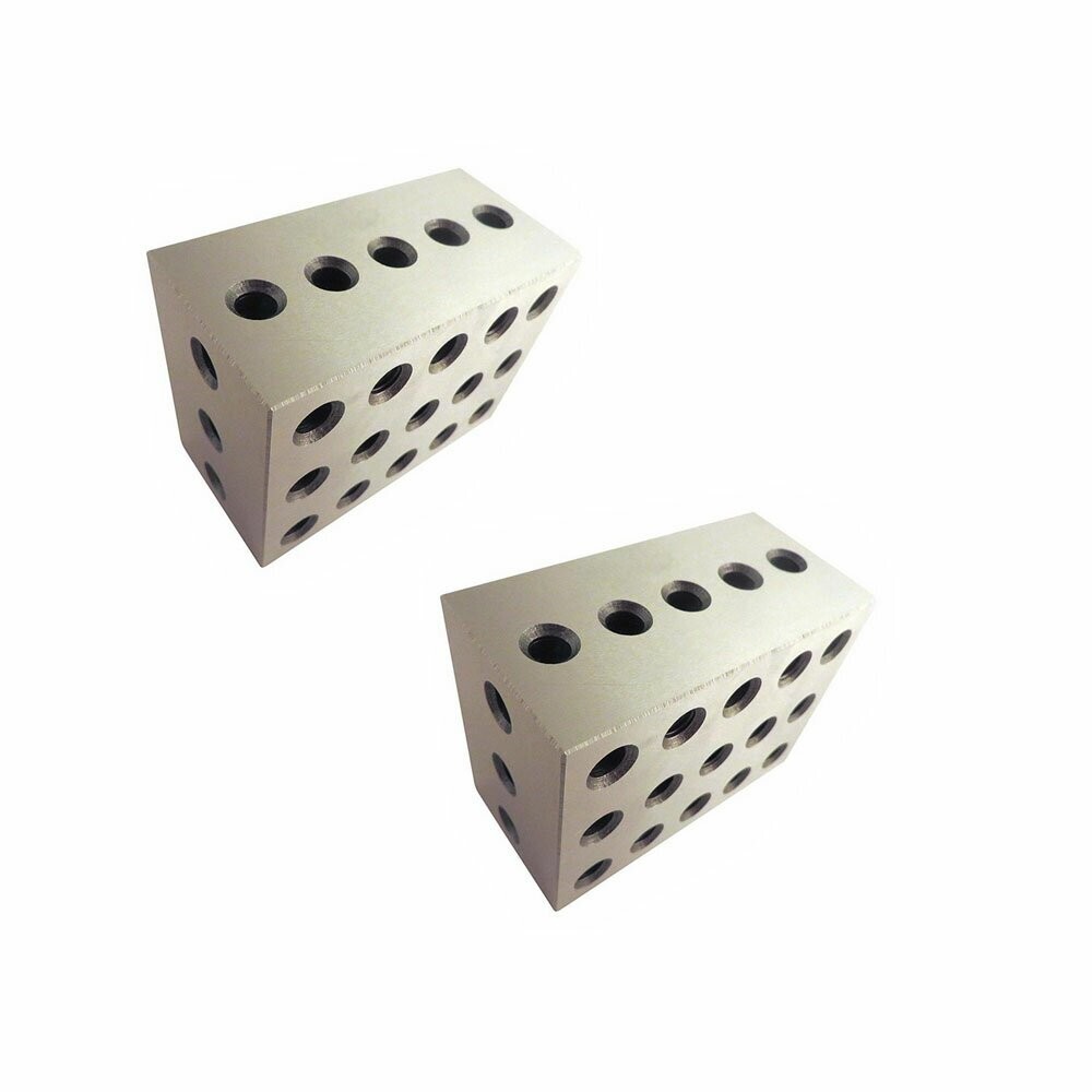 Set Of 2 PC 2 3 4 Metal Blocks 23 Holes Milling Drilling Machining ...