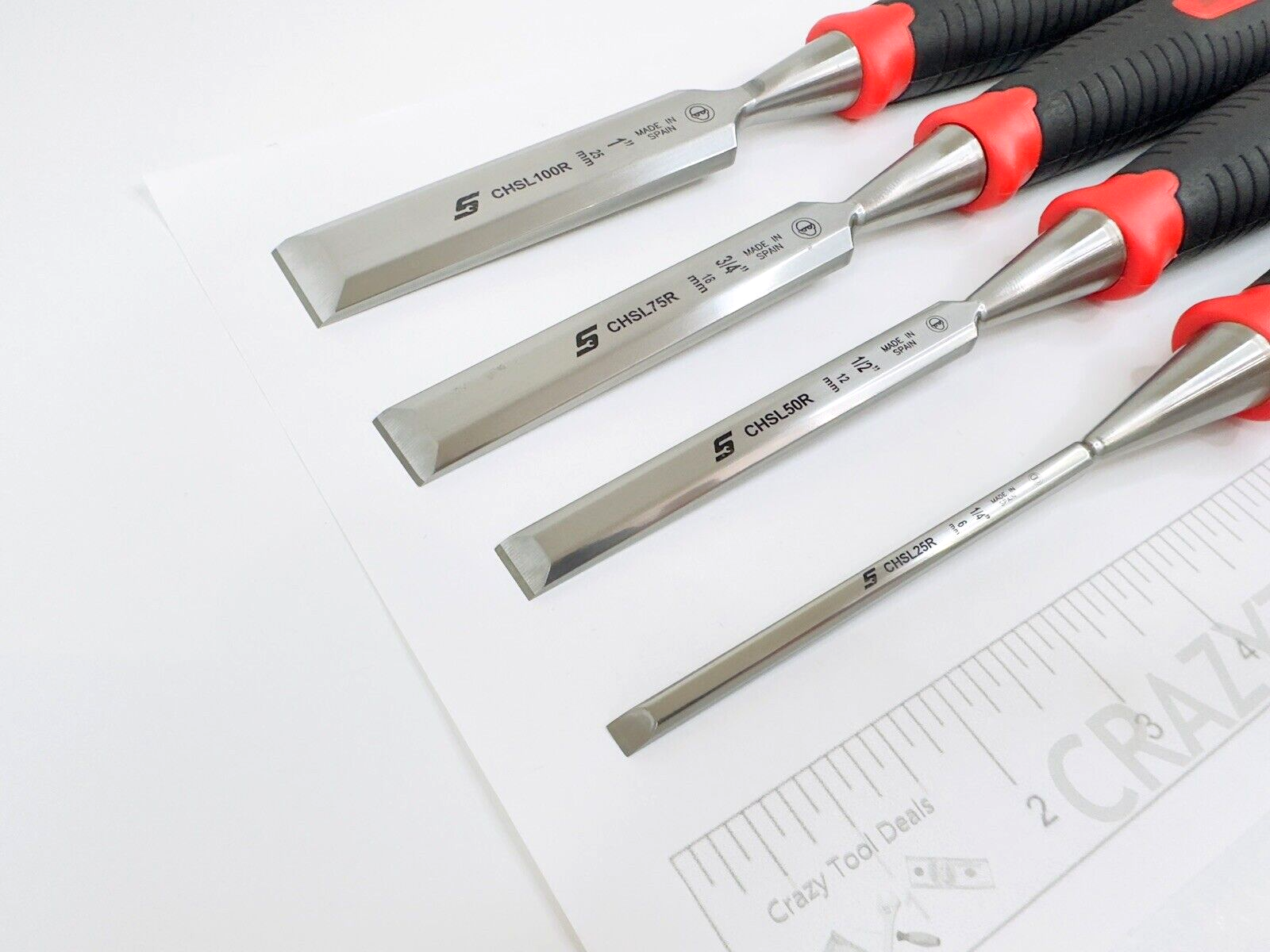 Snap-On CHSL400 chisel set 4 piece orange and black w/case for sale ...