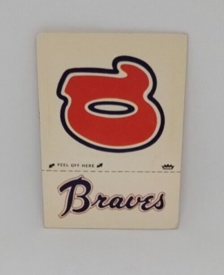 1982 Fleer Grand Slam Sticker Atlanta Braves Vintage | eBay
