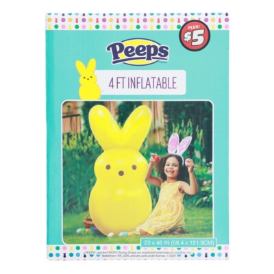 4’ Inflatable Peeps Brand New In Box 4 Ft Choice Blue Yellow Pink | eBay