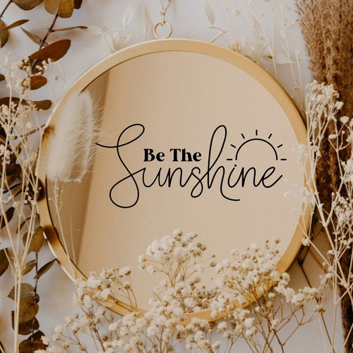 Be The Sunshine Sticker for Bedroom Bathroom Mirror Motivational Vinyl ...
