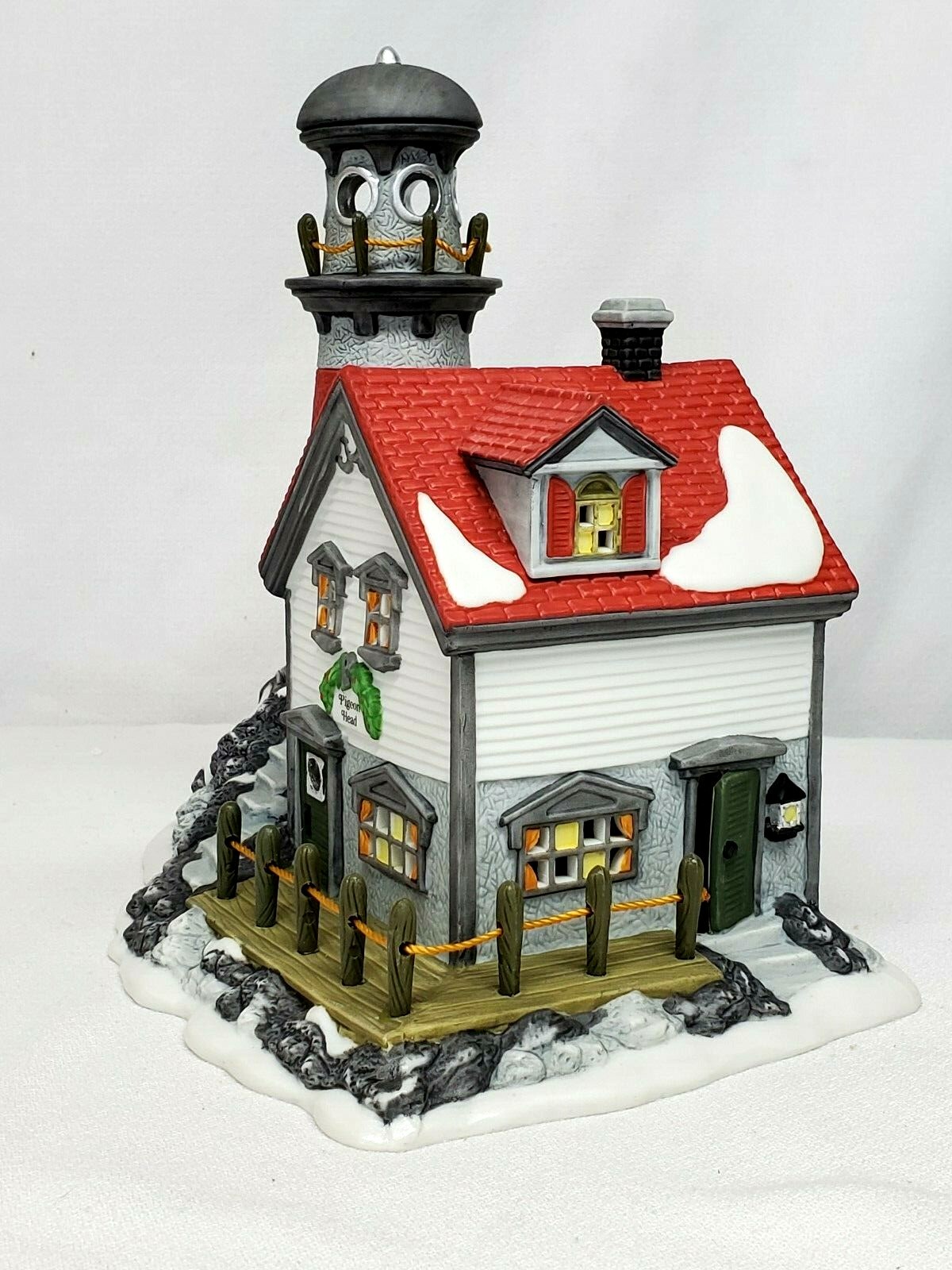 Dept 56 PIGEONHEAD LIGHTHOUSE New England Village Lighted Building ...