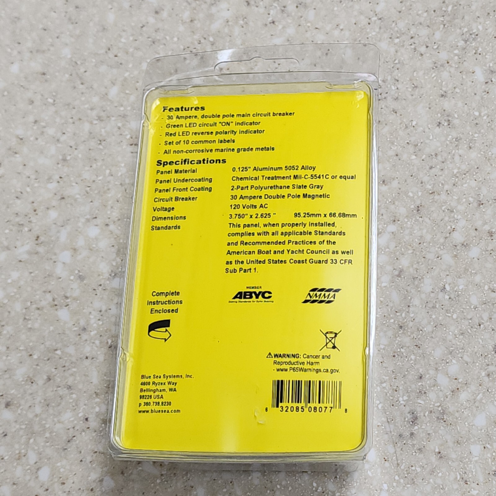 Blue Sea Systems Main Circuit Breaker Panel 30a 8077 for sale online | eBay