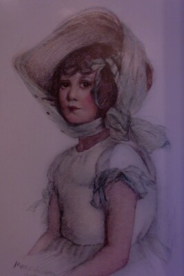 1909 orig.Lithograph Mary Williams Académie Colarossi Portrait of a ...