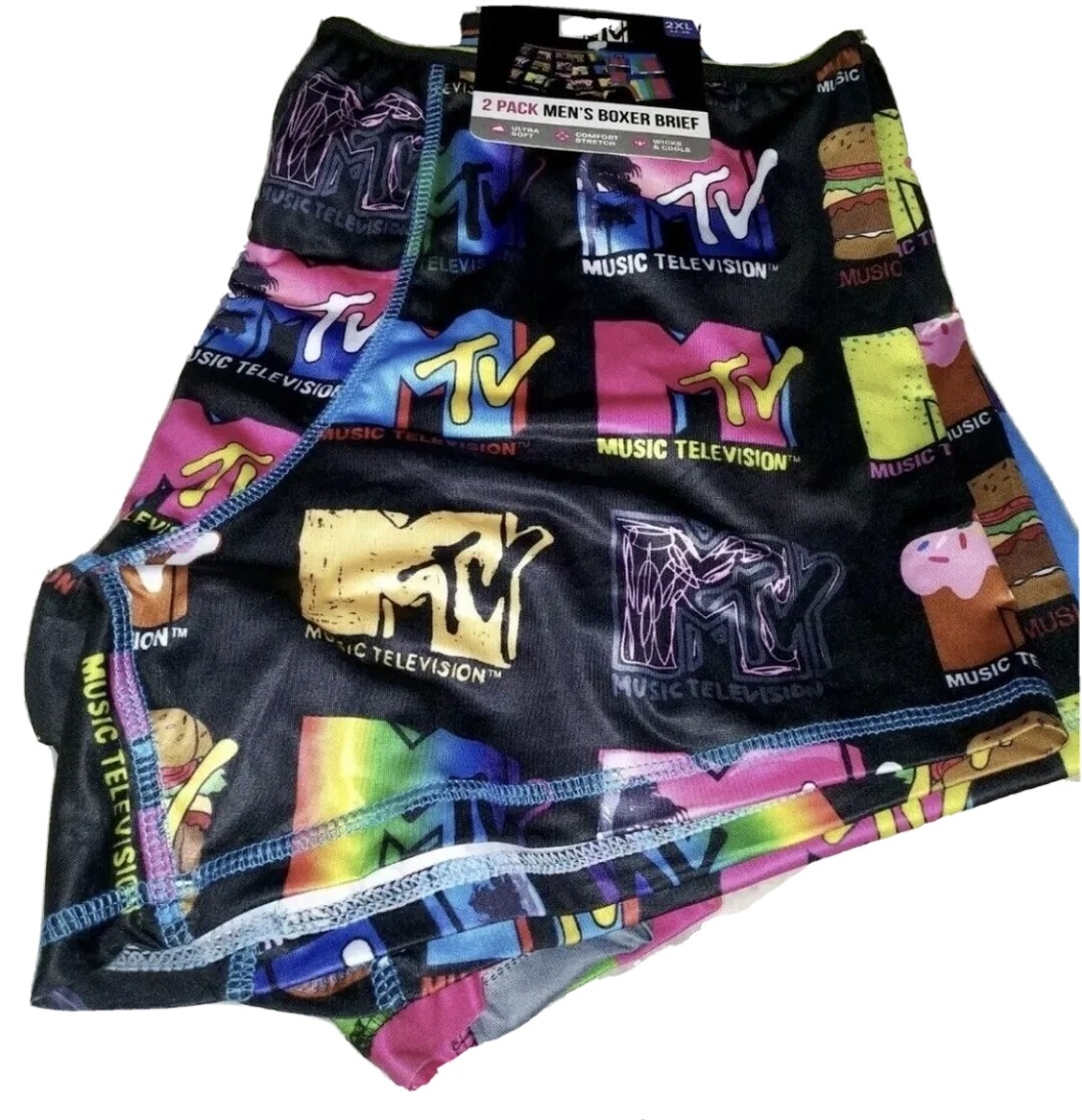 MTV Men's Boxer Briefs Underwear 2 PC Set 2XL 44-46 for sale online | eBay