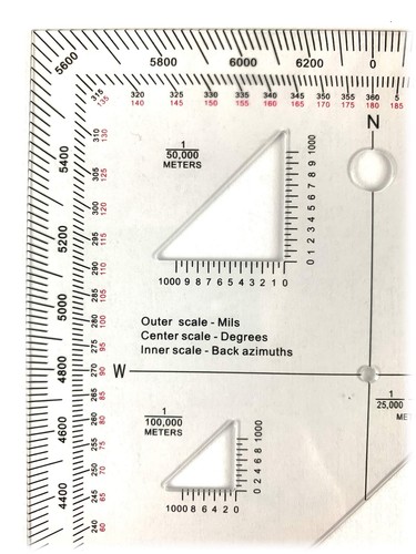 Pack of 5 Military Protractors for Land Nav | eBay