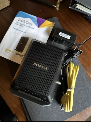 NETGEAR CM700 High Speed Cable Modem, DOCSIS 3.0 w/ Power Cord and ...