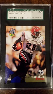 Marshall Faulk SGC 100 1994 Classic Draft Picks ONLY 1 IN THE WORLD | eBay