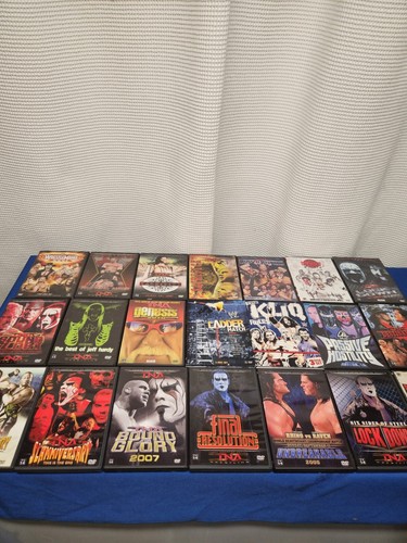 Mega Wrestling DVD Lot Wrestlemania TNA Ladder Match 21 Titles | eBay