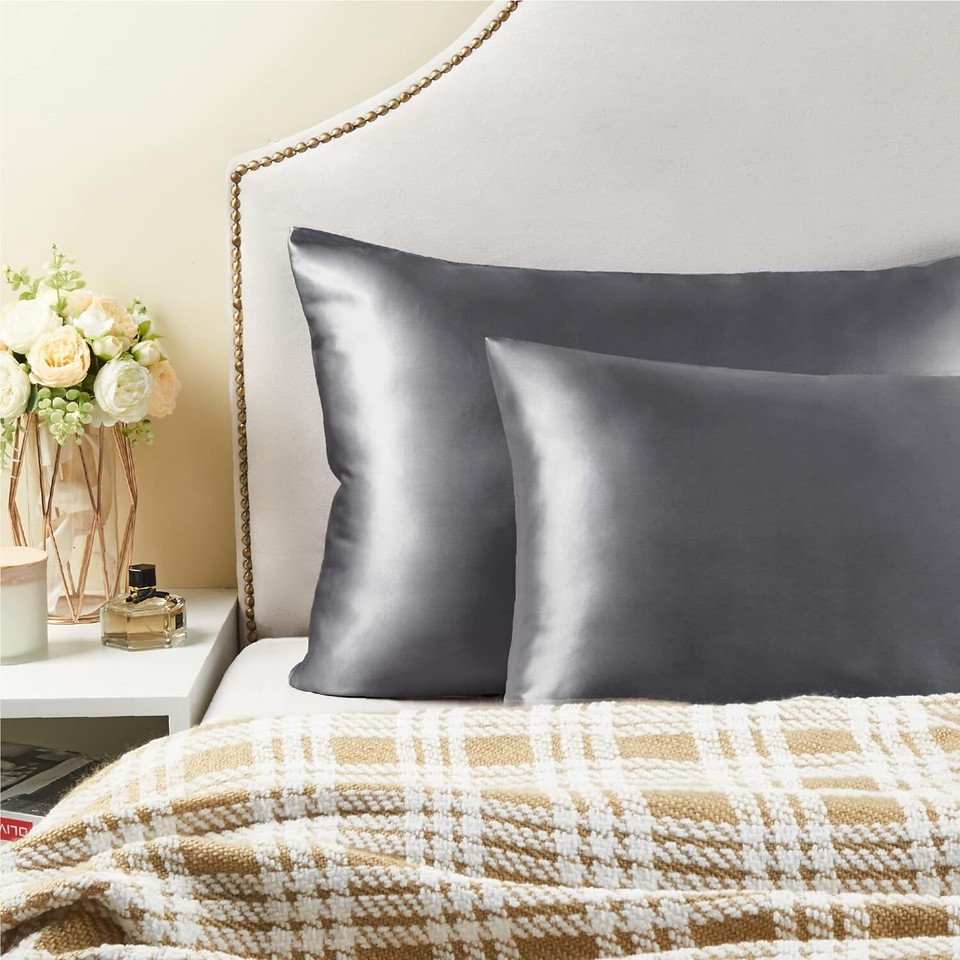 Silk Satin Pillowcase for Hair Skin Pillow Cases Set of 2 Envelop ...