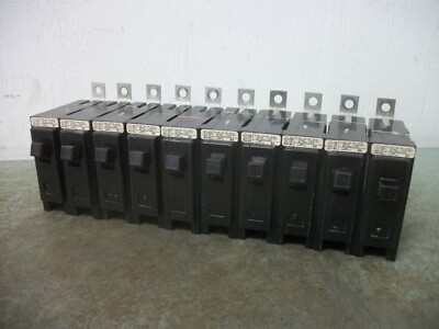WESTINGHOUSE LOT OF 10 BA CIRCUIT BREAKERS BAB1015 15AMP 240VOLT 1POLE ...