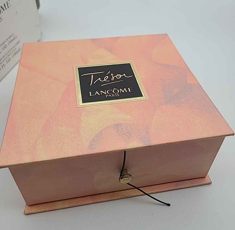 VTG Lancome Tresor 1.7 oz Eau de Perfum Spray & 3.4 oz Perfumed Body ...