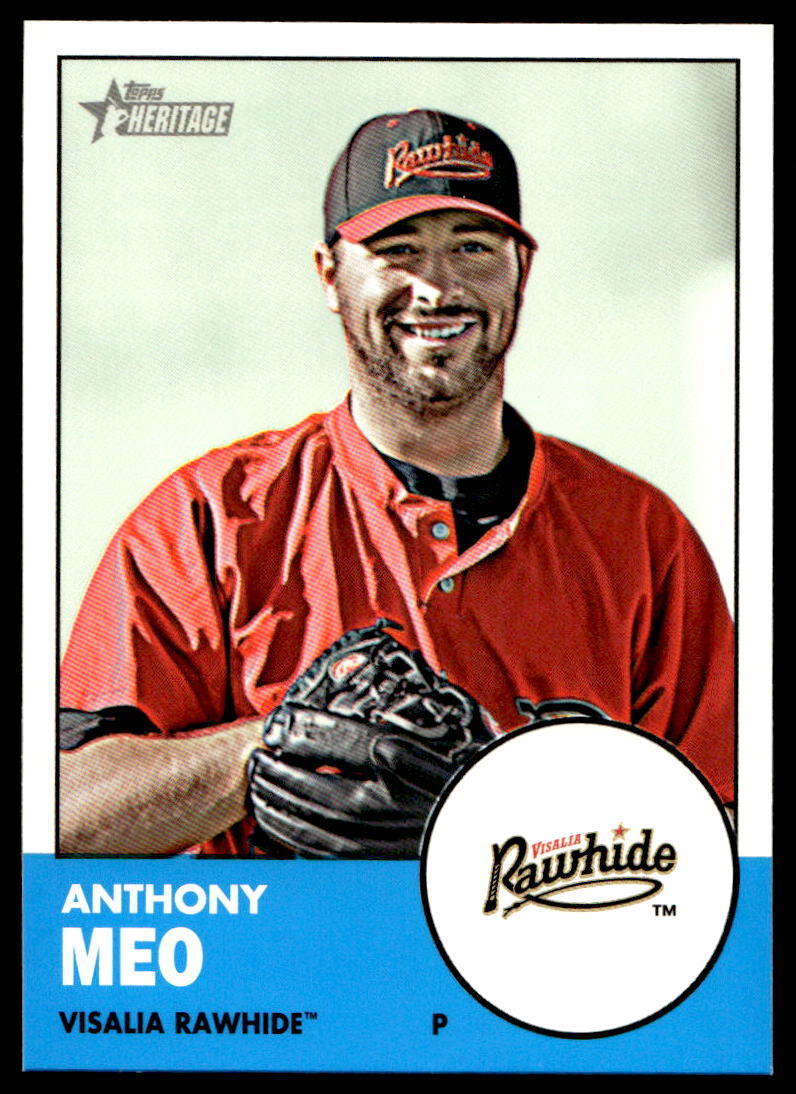 2012 Topps Heritage Minor League 47 Anthony Meo Visalia Rawhide ...