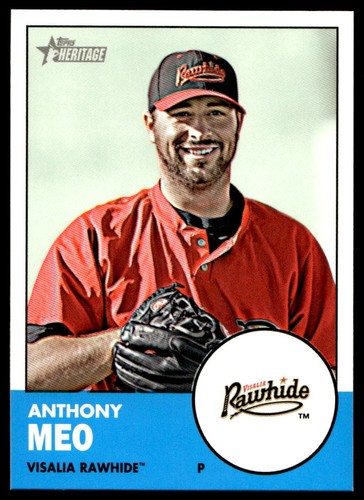 2012 Topps Heritage Minor League 47 Anthony Meo Visalia Rawhide ...
