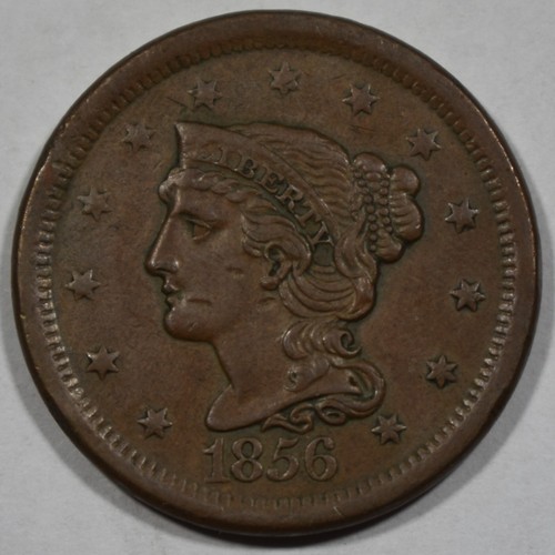 1856 Braided Hair Large Cent | eBay