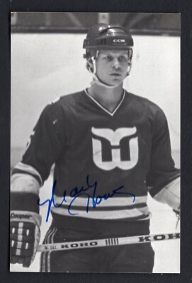 Mark Howe Hartford Whalers Autographed B&W 3.5 x 5.5 Postcard | eBay