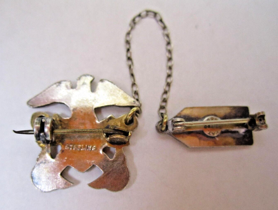 US WW II US Navy USN Rear Admiral Rank Sweetheart Pin Sterling Silver ...