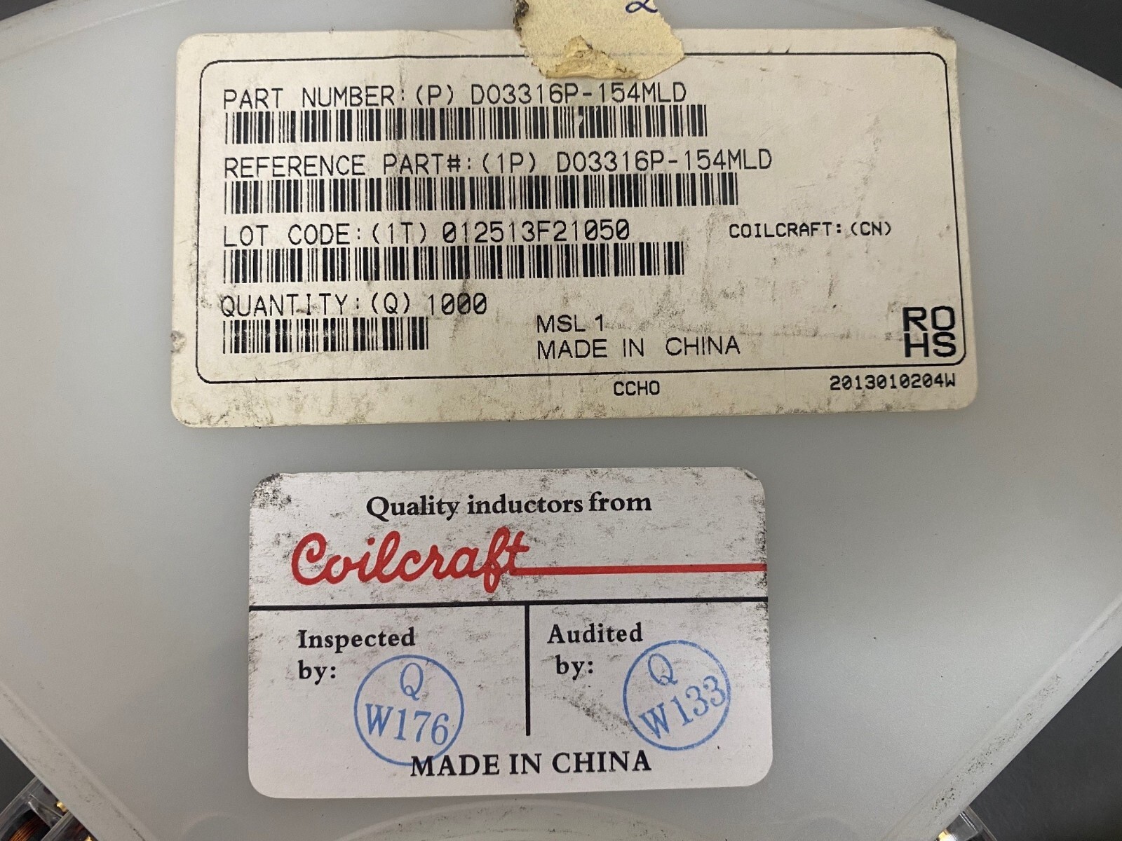 DO3316P-154MLD - Coilcraft - 167 pcs - INDUCTOR, 150UH, 1A, 20%, PWR ...