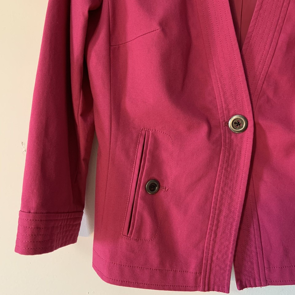 Talbots Bright Pink Spring Year Round Jacket Career Blazer Size 6 | eBay