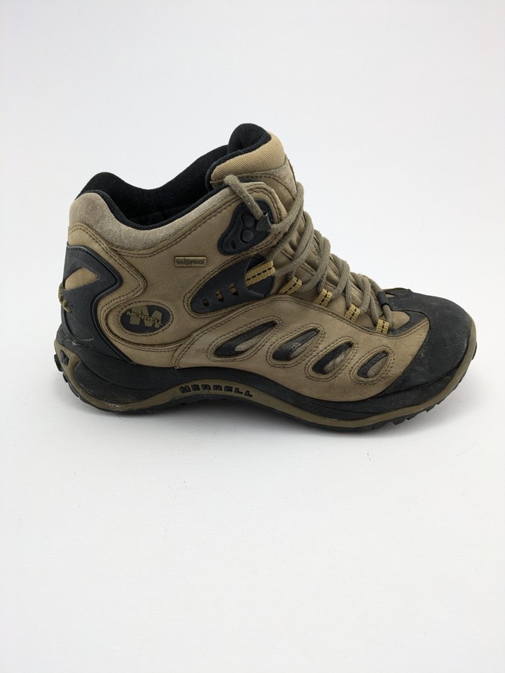 Mens Merrell Reflex 4 Mid Kangaroo Leather Brown Hiking Boots J10593 ...