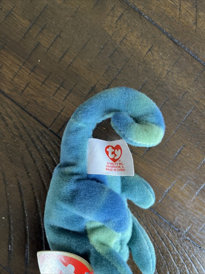 Ty Iggy The Iguana First Edition Teenie Beanie Baby 1993 RARE Tush Tag ...