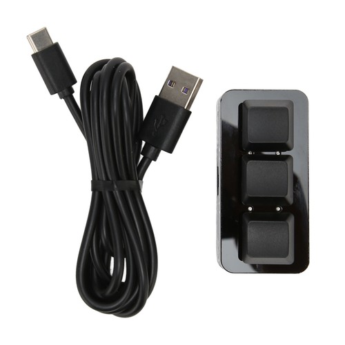 USB 3 Key Mini Keypad RGB LED Backlight Supports Hot Swap OSU HID Macro ...