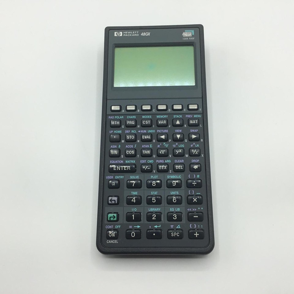 HP 48GX 128KB Expandable Graphing Calculator - High Contrast Black ...