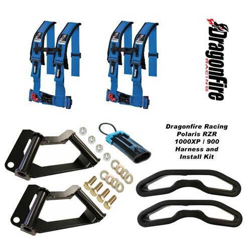 Dragonfire Polaris RZR 900/XP1000 Harness Mount Kit w/4-Pt H Style ...