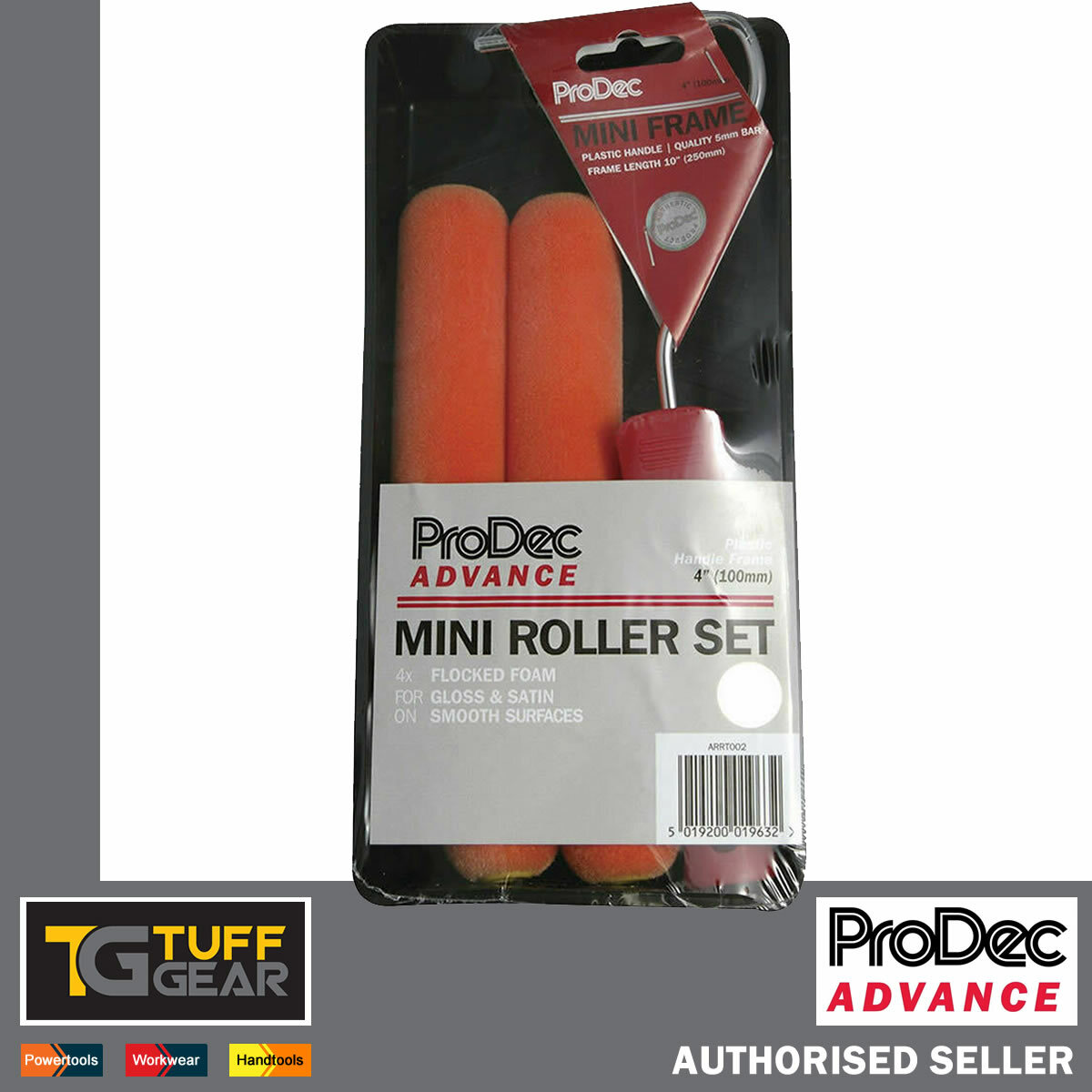 ProDec Advance Mini Roller Set 4" Flocked Foam Roller Frame & Paint Tray Flock 5019200019632 | eBay
