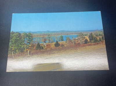 Postcard AR Lake Norfork From US Highway 62 In the Beautiful Ozarks ...