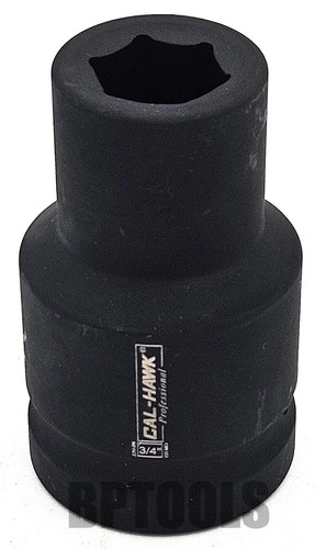 3/4" Deep Impact Spindle Socket 1" Drive 6 Point Axle Nut Socket ...