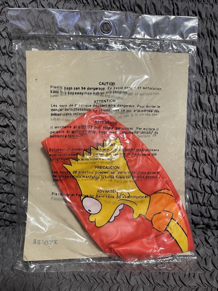 1990 Mattel The Simpsons Bart Simpson Inflatable Wacky Ball Vintage ...