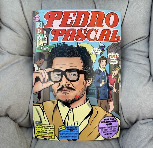 Pedro Pascal Original Vintage Comic Style Art Poster A4 | eBay