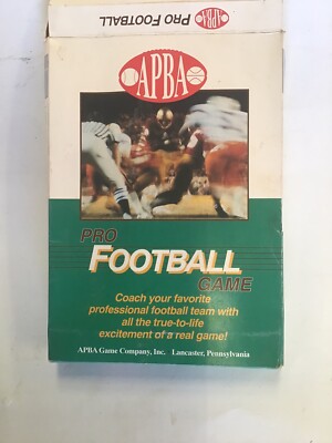 APBA Pro Football Game | eBay