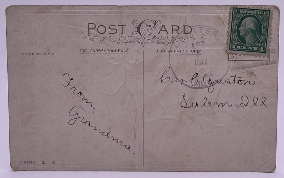 To Wish You A Happy Easter, White Rose Cross Church, VTG 1917 Embossed ...