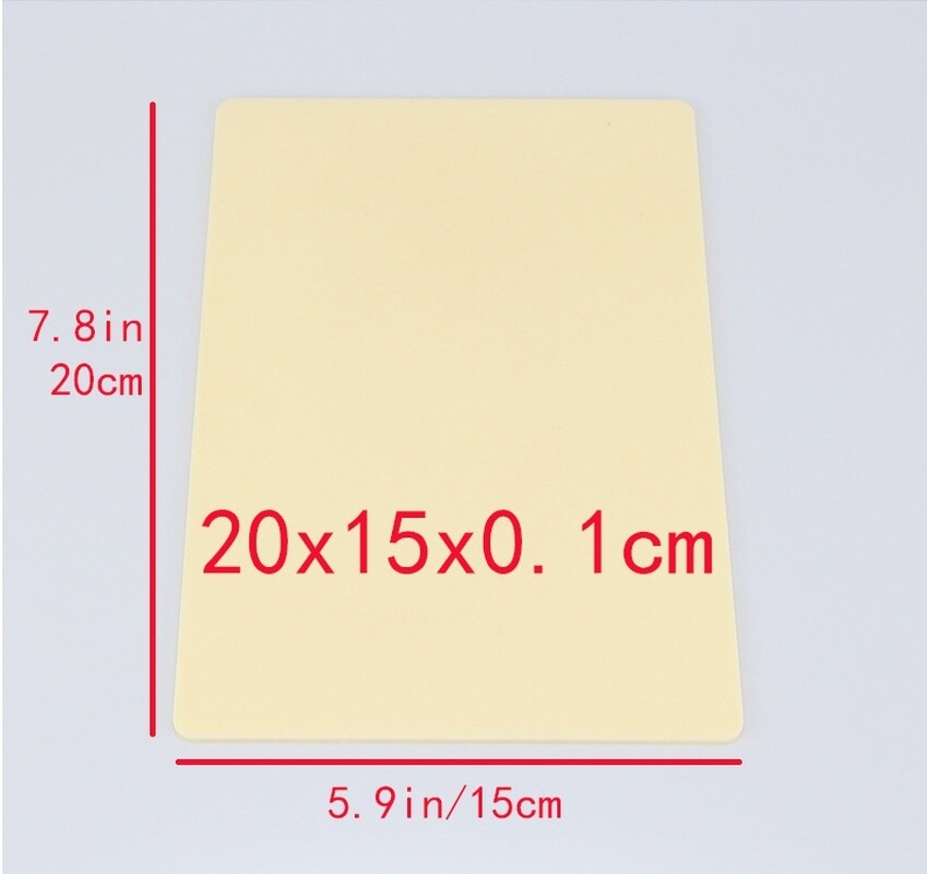 10Pcs Tattoo Silicone Fake Practice Skin Sheet Learning Beginner Thin ...